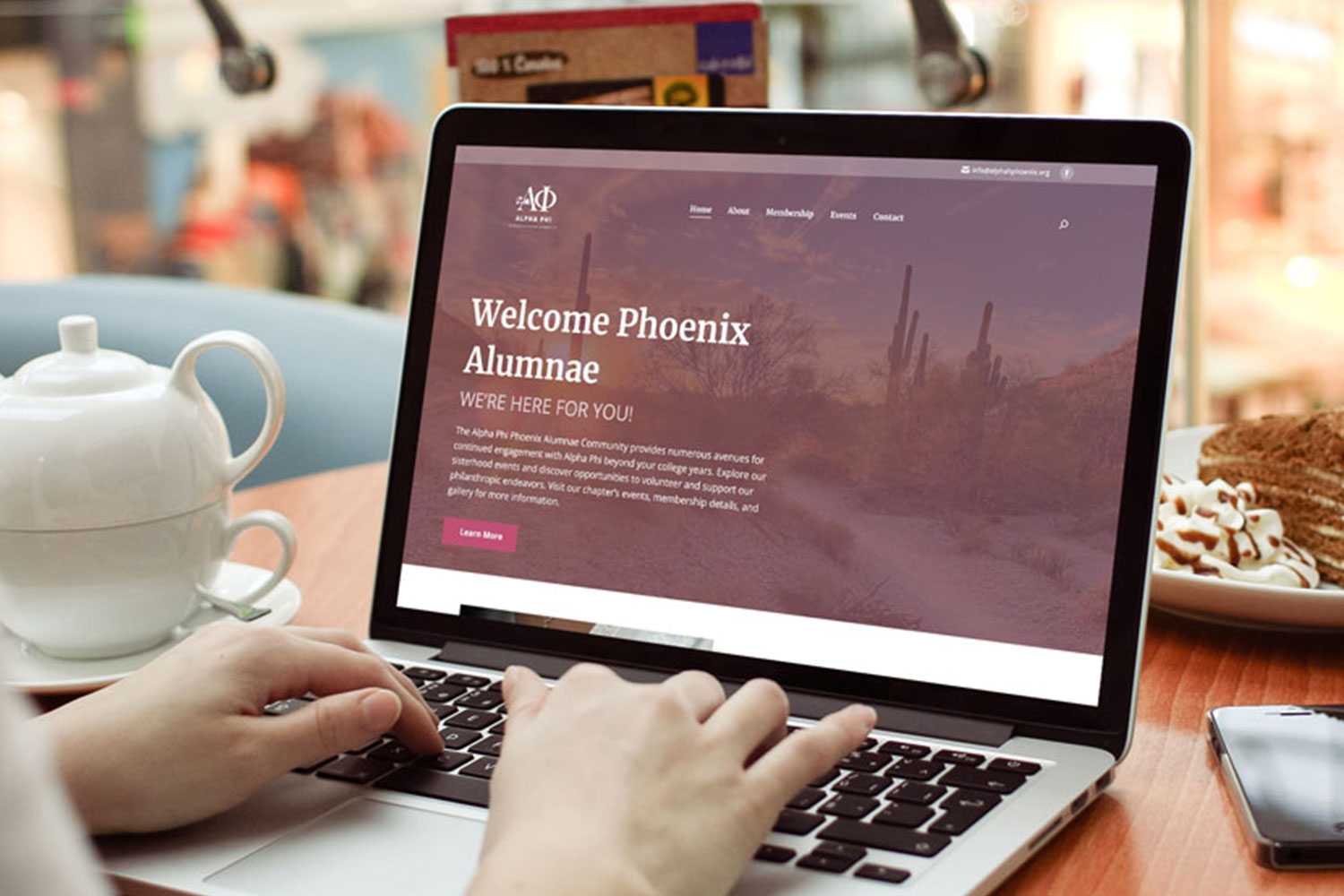 Jen Decker Portfolio - Website Design - Alpha Phi Phoenix Alumnae ...